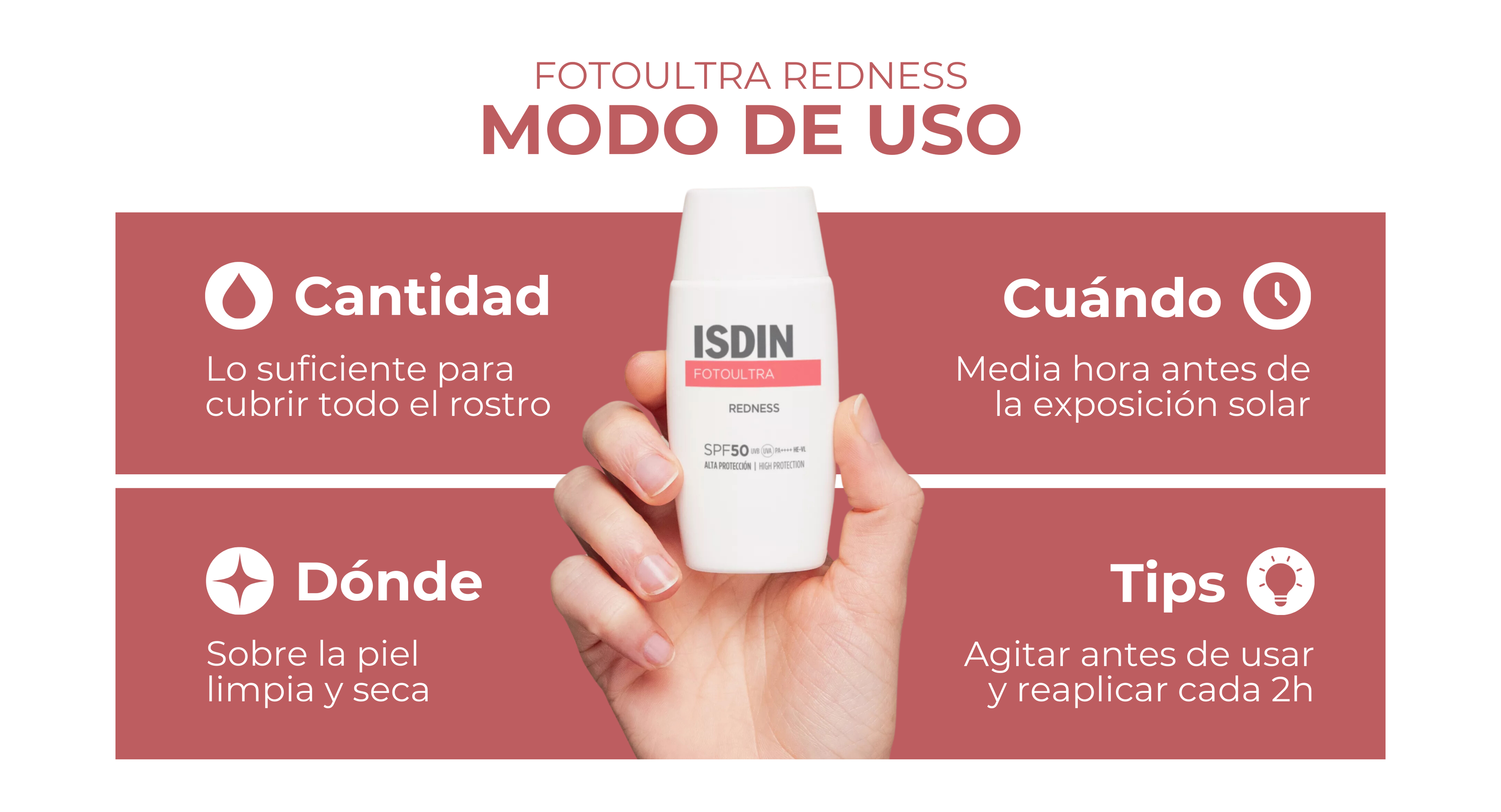Fotoprotector Isdin Fotoultra Redness SPF 50 50 ml – DERMASHOP